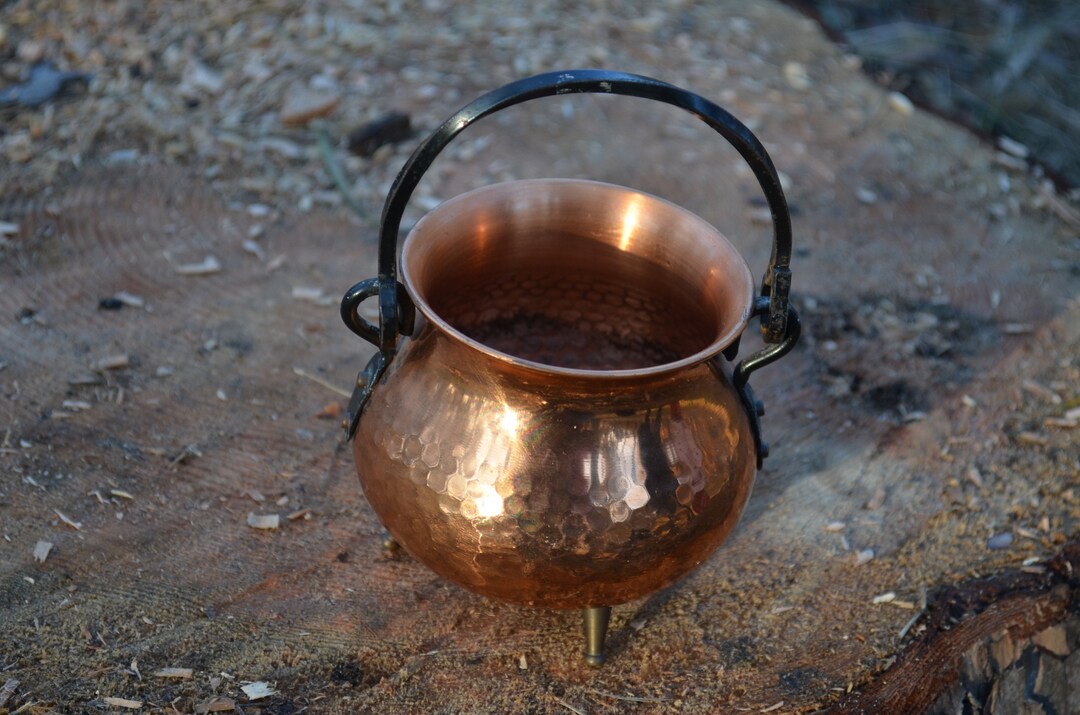 Vintage Mini Cauldron Witch Antique Copper Cauldron Mini Witches ...