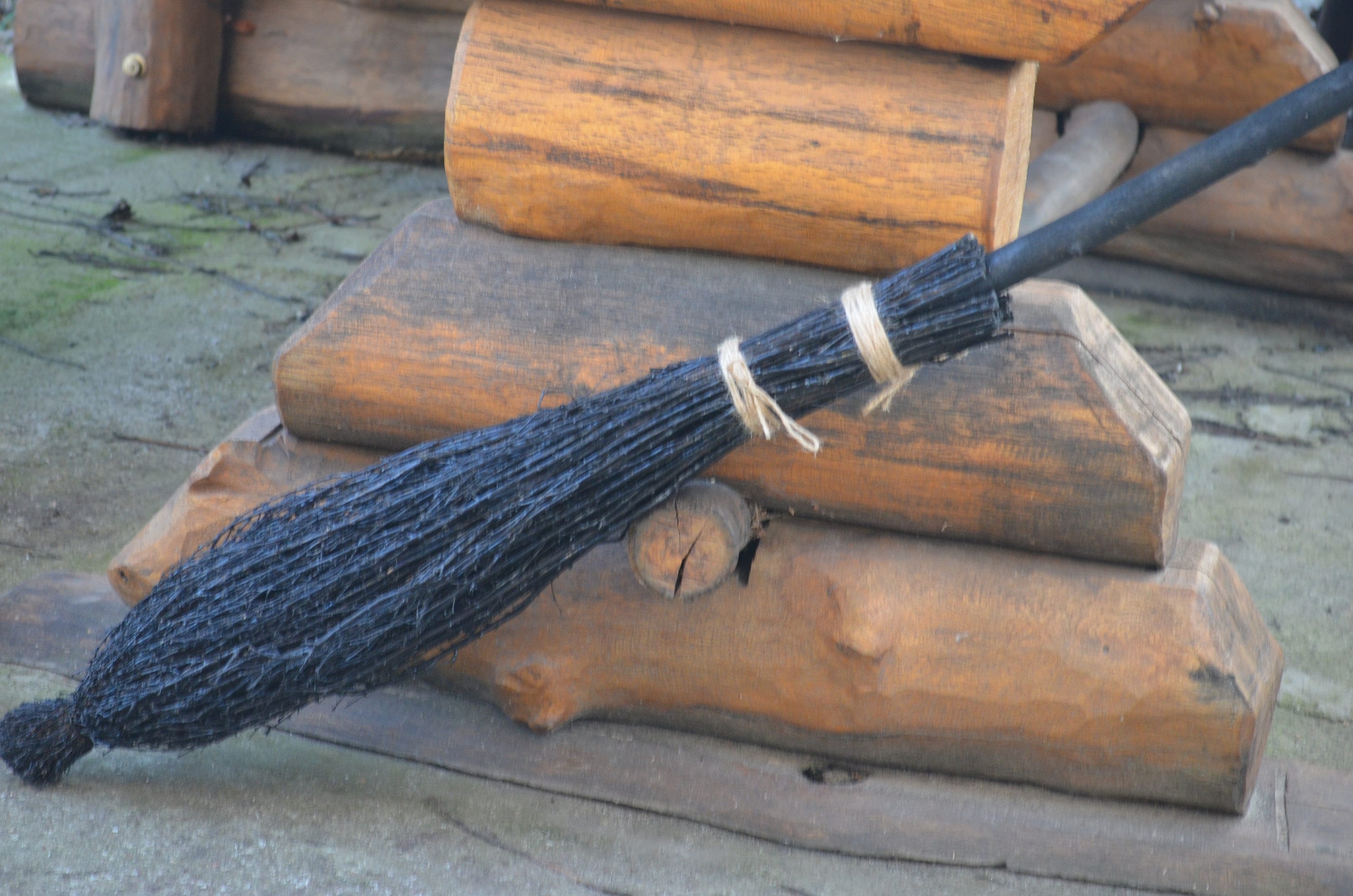 Black Witch Broom broom Wizard broom Magic / Brooms | Etsy