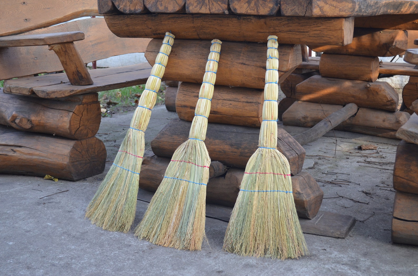 Kitchen Broom Handmade Rustic Broom From Sorghum - Etsy