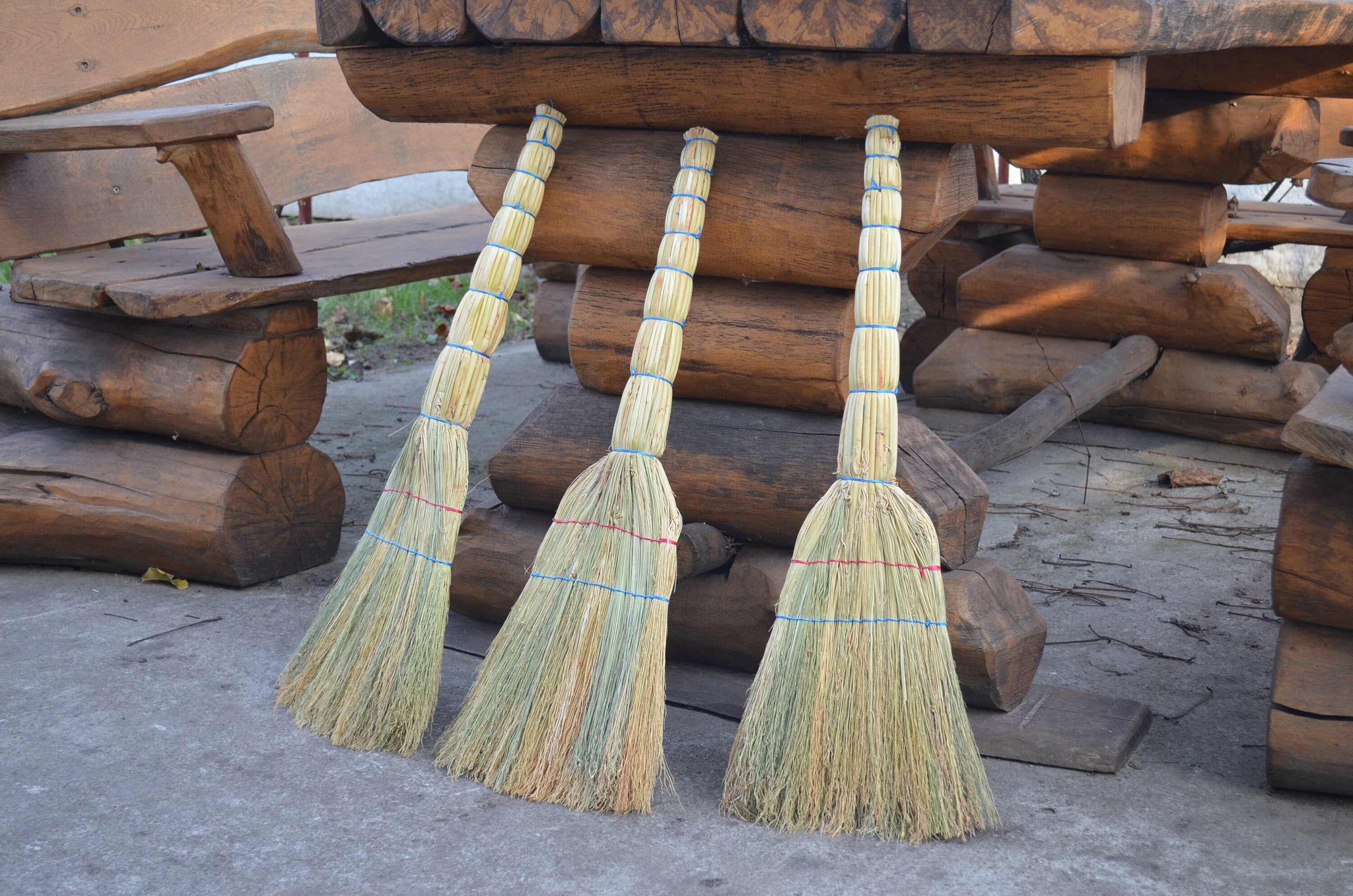 Kitchen Broom Handmade Rustic Broom From Sorghum - Etsy