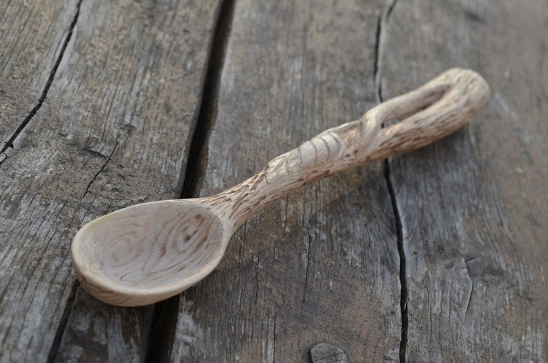 Carved Unique Wooden Spoon Funny Carved Spoon Wooden Spoon - Etsy