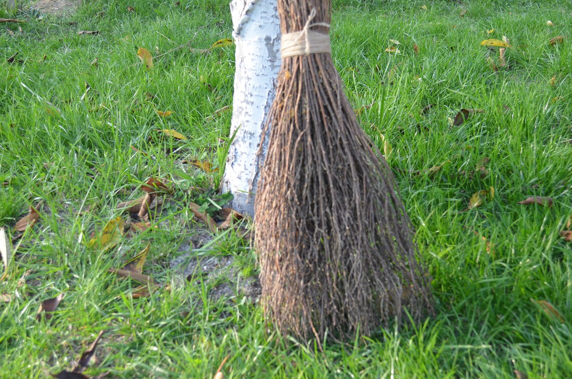 Natural Witch's Broom Halloween Natural Witches Broom - Etsy
