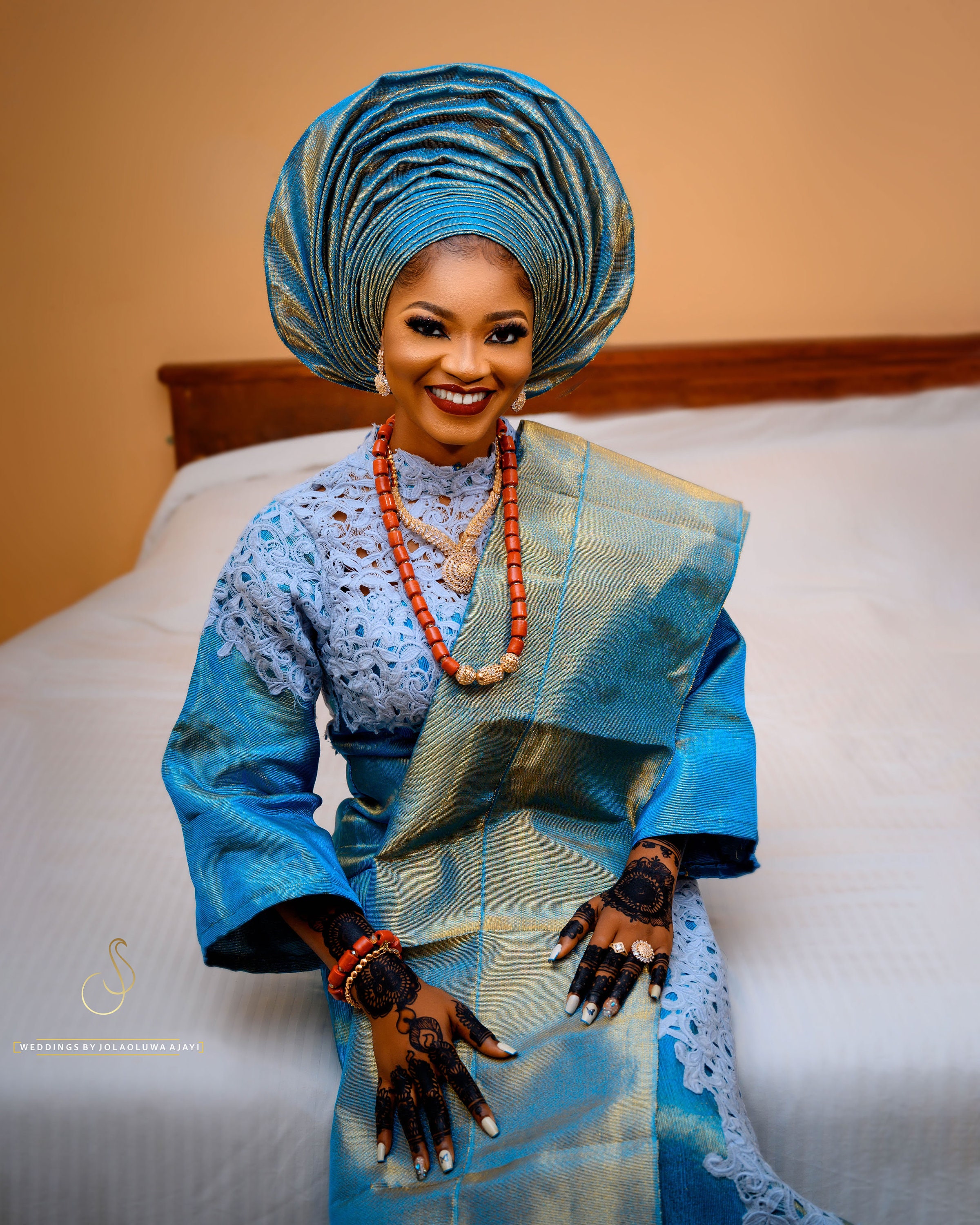 Yoruba traditional wedding dress Aso oke costume African | Etsy