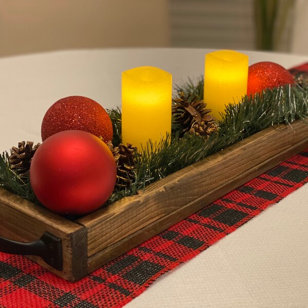 Rustic Wood Tray - Etsy
