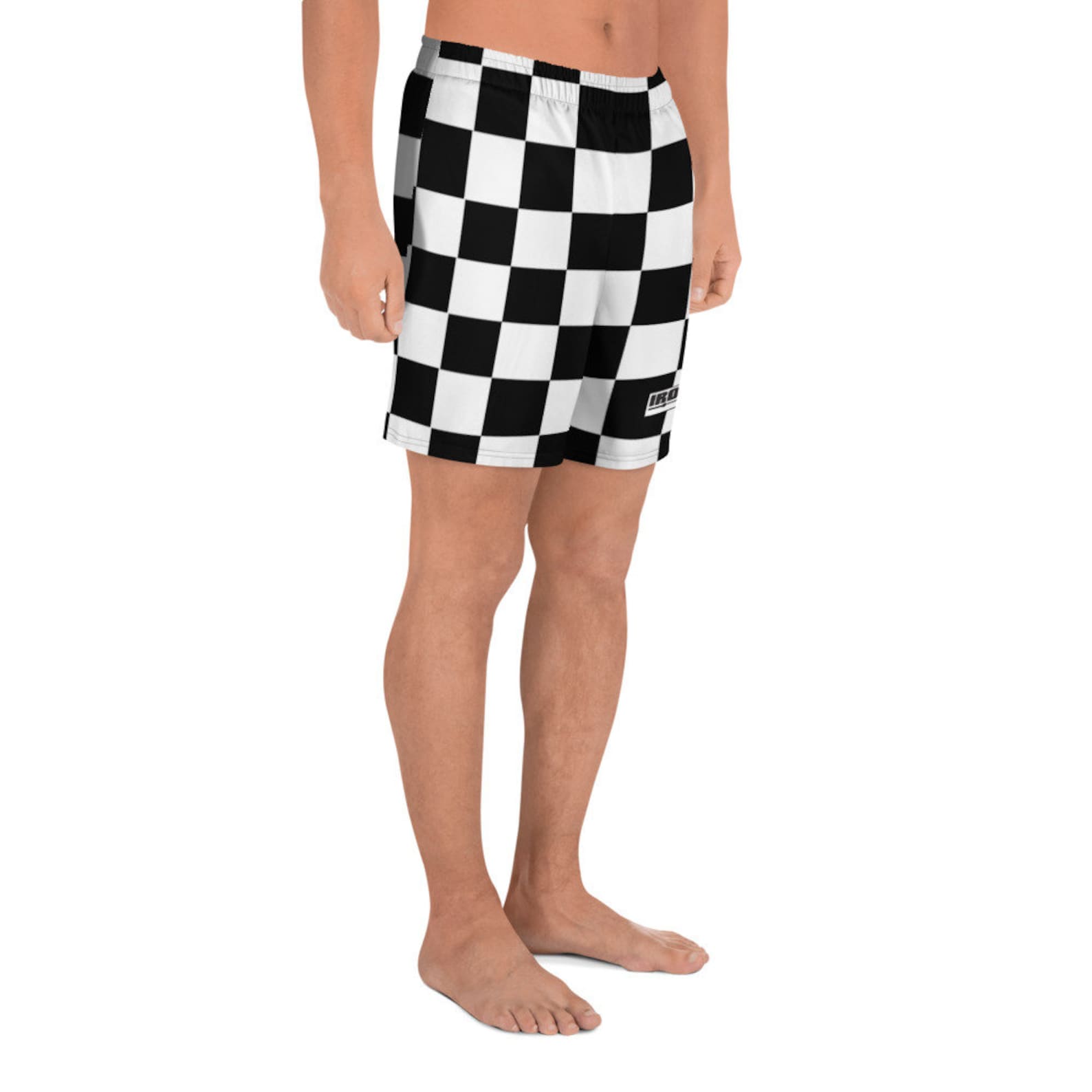 Checkered Flag white logo WOD Shorts | Etsy
