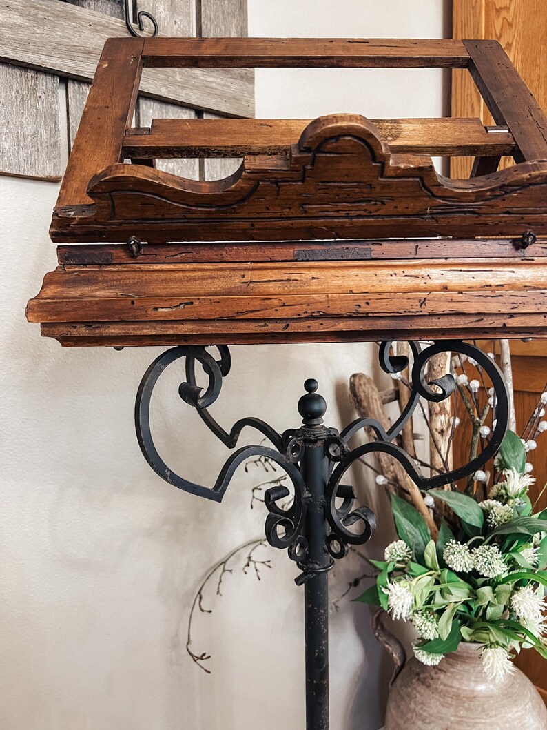 Antique Made in Italy Wrought Iron Lectern - Etsy