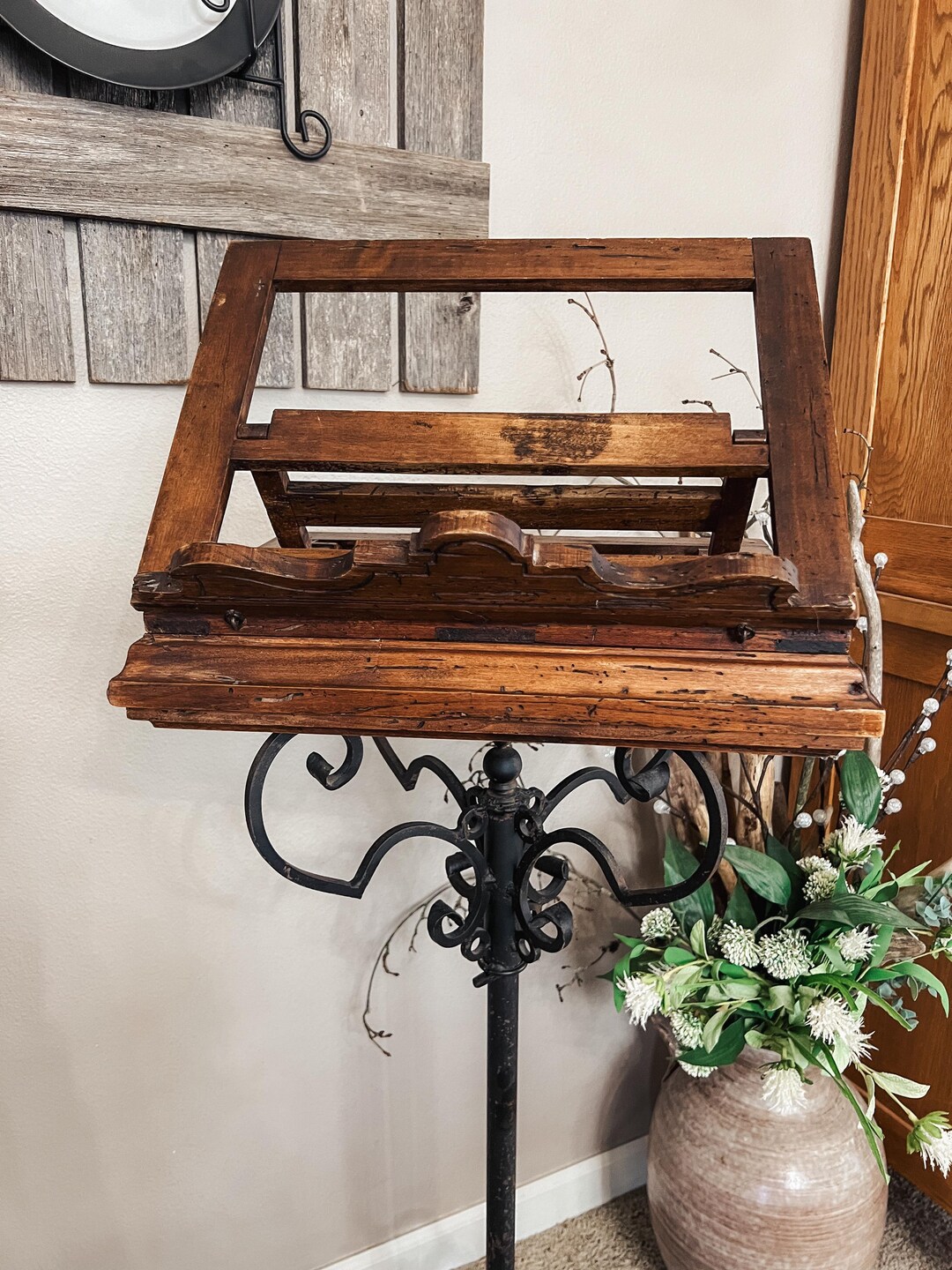 Antique Made in Italy Wrought Iron Lectern - Etsy