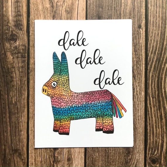 Spanish Birthday Card Dale Dale Dale | Etsy