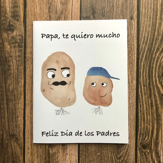 Spanish Father's Day Card PAPA Te Quiero Mucho - Etsy