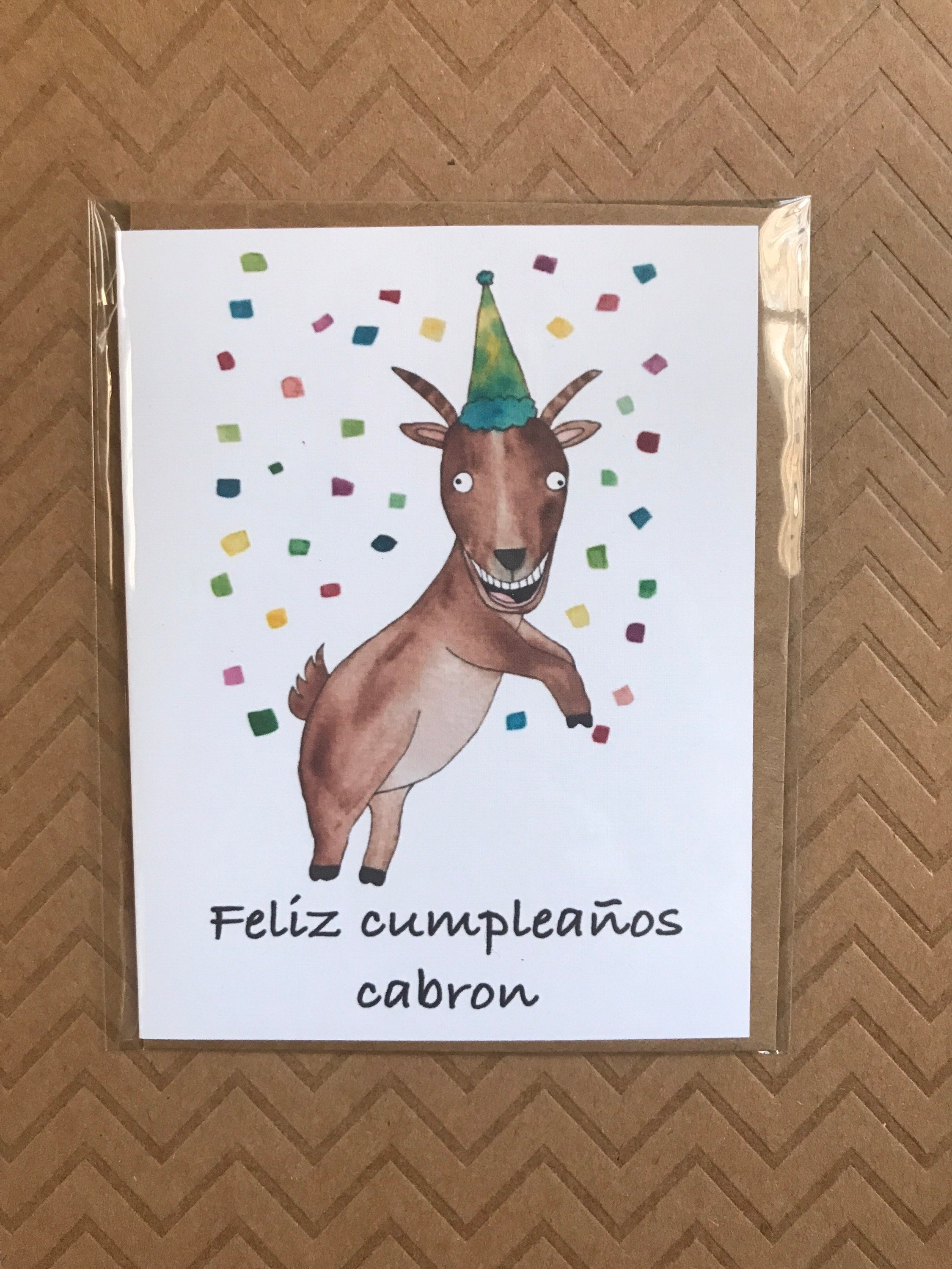 Feliz Cumpleaños Cabron Funny Spanish Birthday Card - Etsy UK
