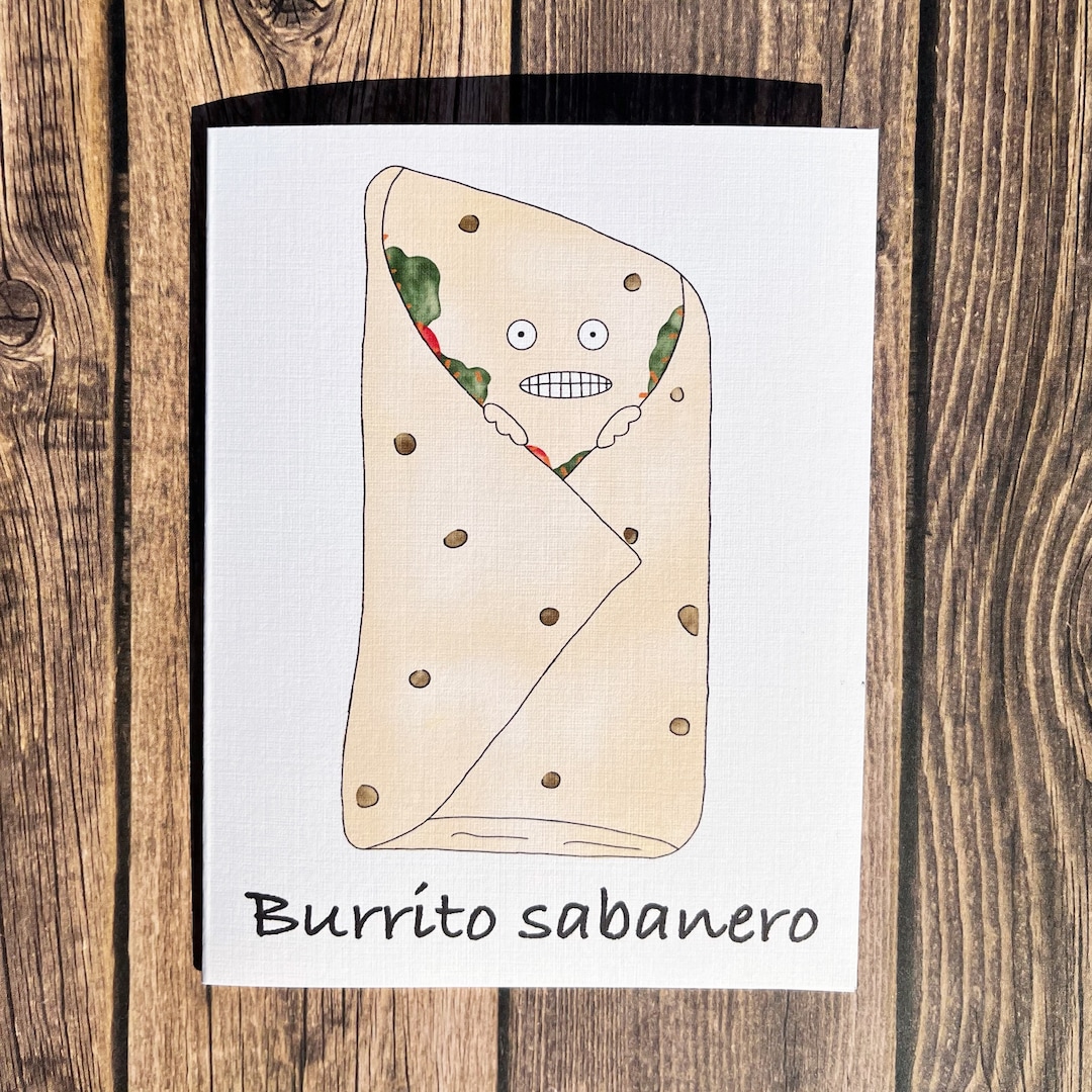 Spanish Christmas Card- Burrito Sabanero - Etsy