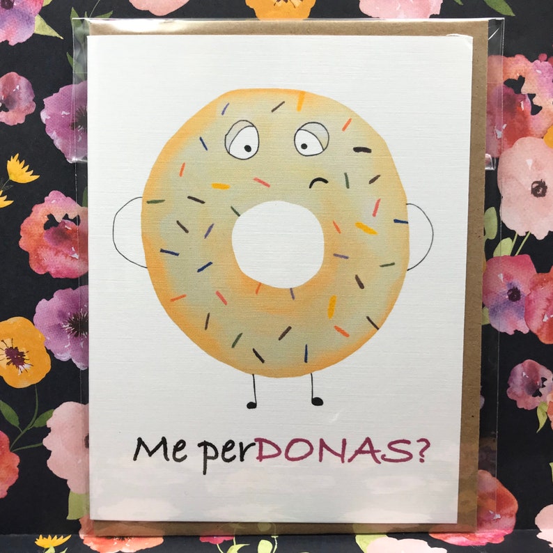 Spanish Apology Card Me perDONAS | Etsy