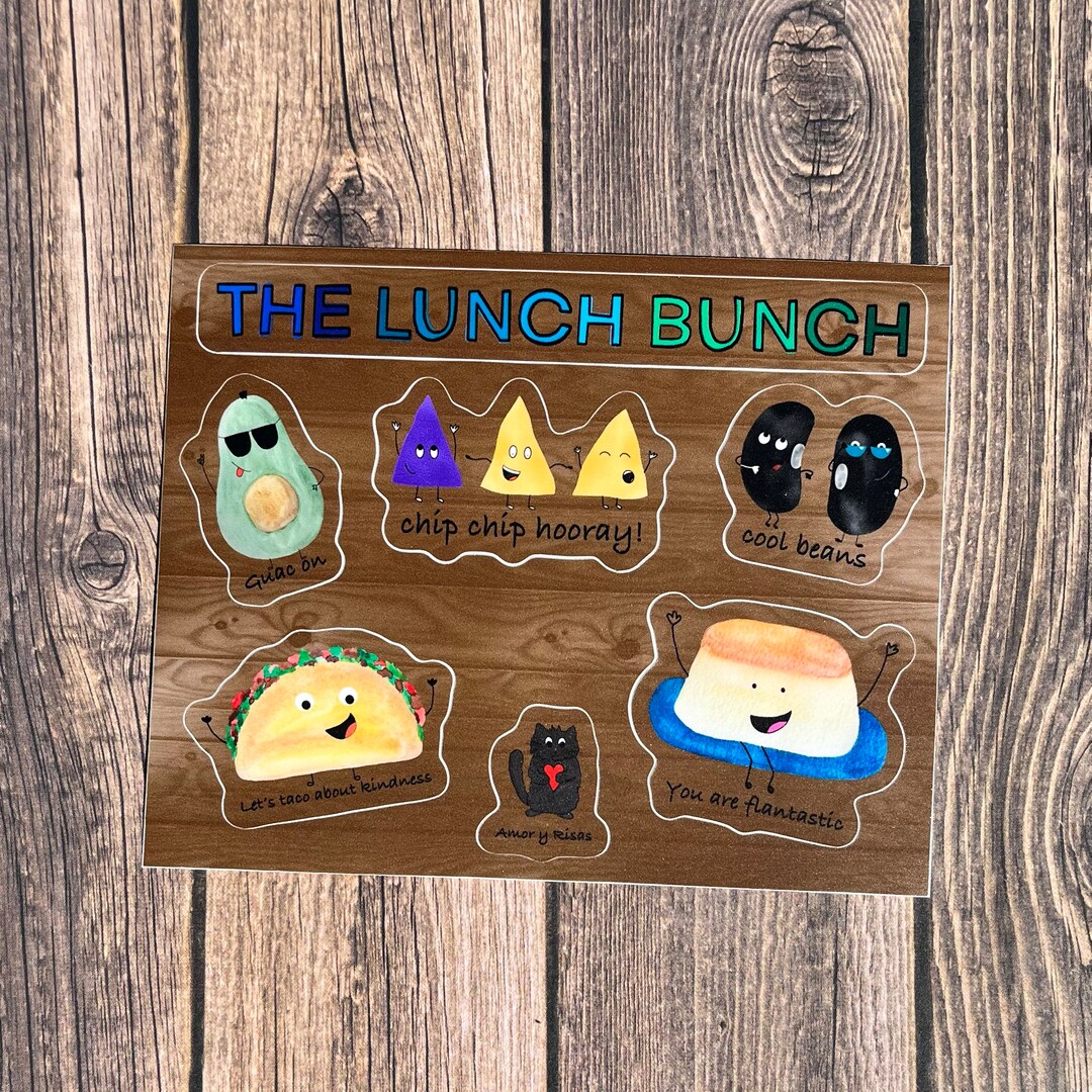 The Lunch Bunch Sticker Sheet - Etsy
