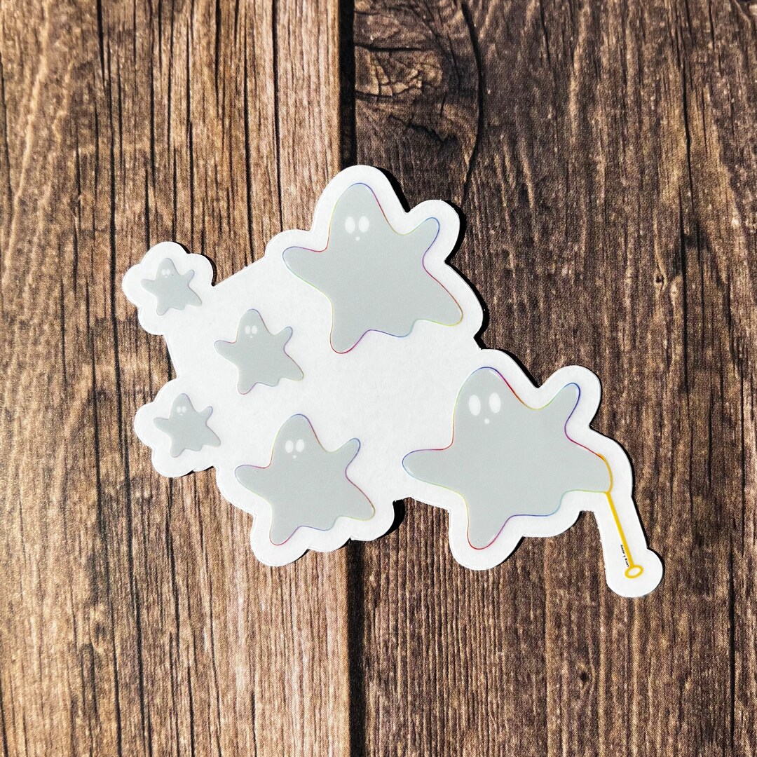 Ghost Bubbles Clear Vinyl Sticker - Etsy