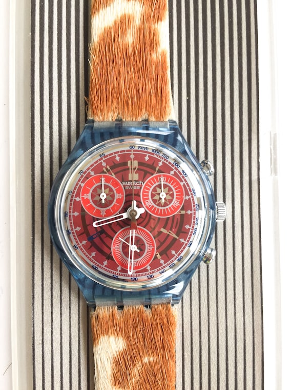 Rare vintage 1980's new chronograph Swatch watch Swis… - Gem