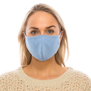 Cotton Face Mask for Men Women | Double Layer Cloth Face Cover ...