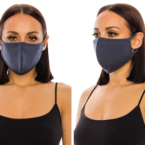 Cotton Face Mask for Men Women | Double Layer Cloth Face Cover ...