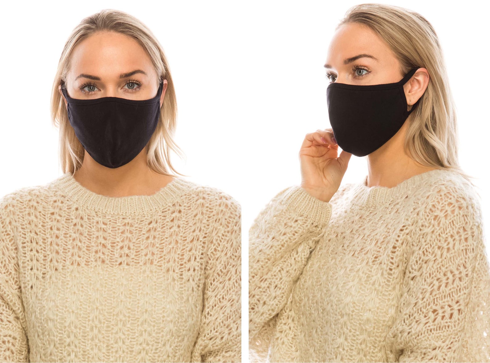 Cotton Face Mask for Men Women Double Layer Cloth Face Cover - Etsy