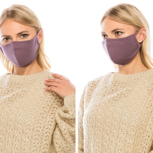 Cotton Face Mask for Men Women | Double Layer Cloth Face Cover ...