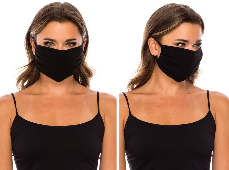 3 Layer Face Mask Cover for Men Women Everyday Cotton Mask - Etsy