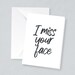 Miss You Rain Cloud Greeting Card - Etsy