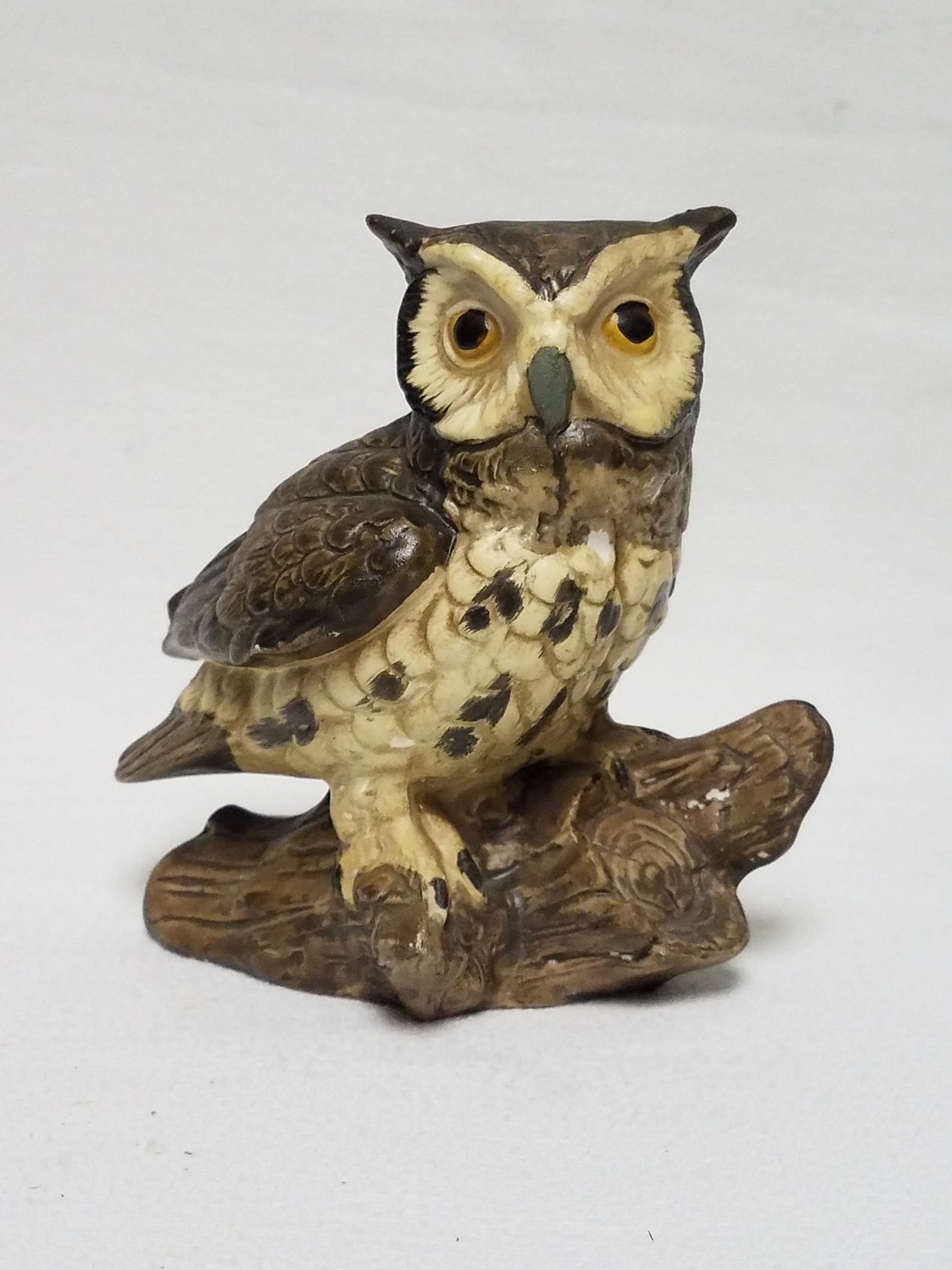 Hand Painted Ceramic Owl Figurine - Etsy Hand Painted Ceramic Owl Figurine - Etsy