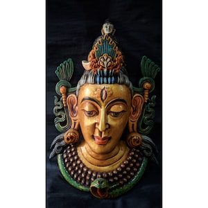 Huge Gold Shiva Mask - Etsy