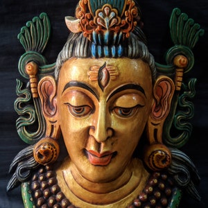 Huge Gold Shiva Mask - Etsy