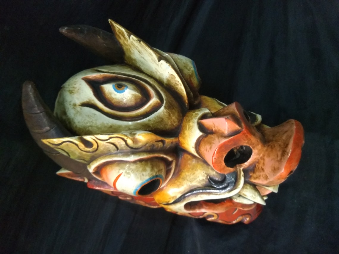 Large White Dragon Mask - Etsy