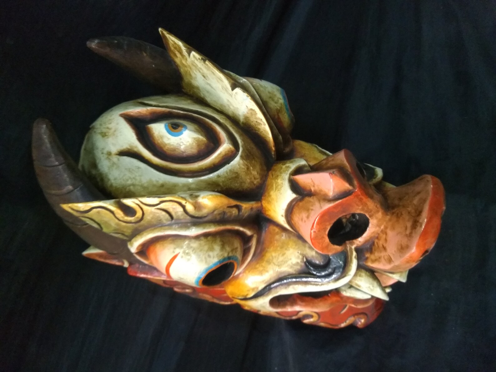 Large White Dragon Mask - Etsy
