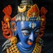 Huge Shiva Mask Blue - Etsy