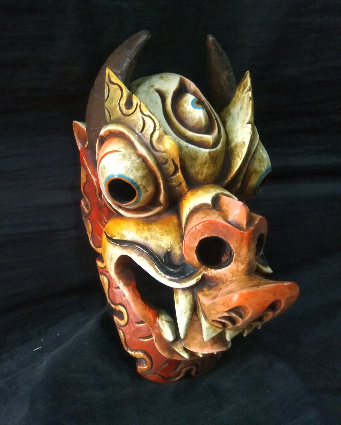Large White Dragon Mask - Etsy
