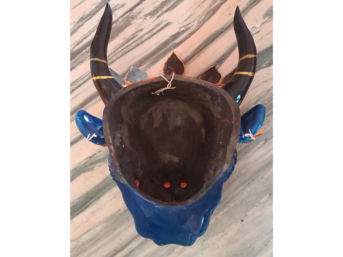 Blue Yamantaka Real Tibetan Cham Lama Dance Mask - Etsy