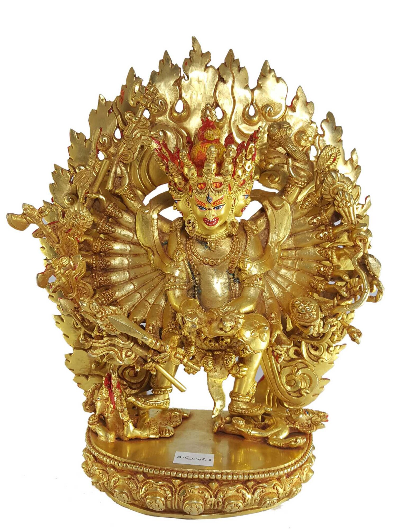 24K Gold Kalachakra Statue 12 Inch - Etsy