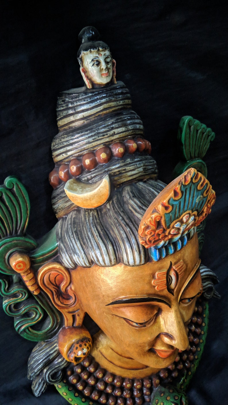 Huge Gold Shiva Mask - Etsy