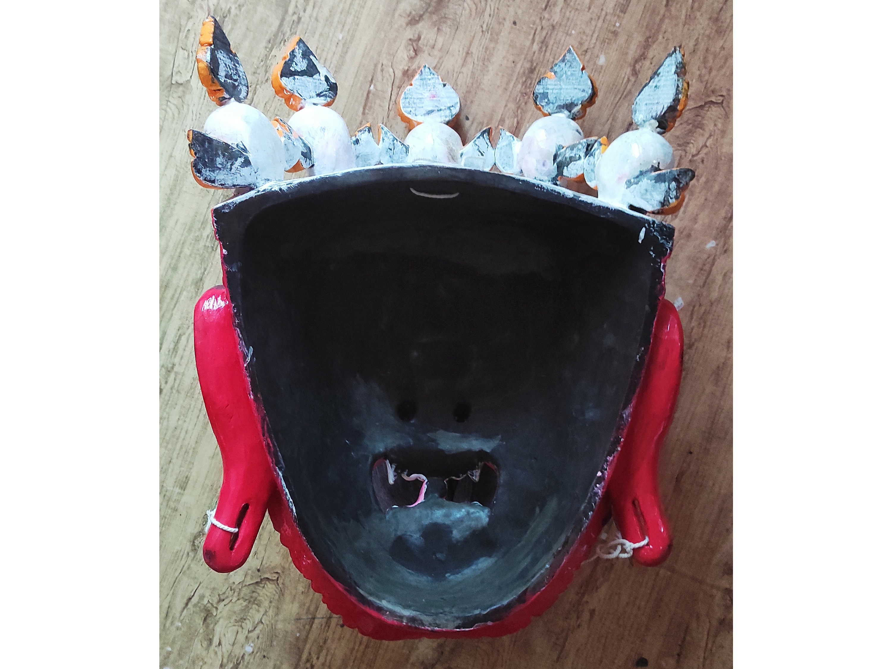 Red Mahakala Real Tibetan Cham Lama Dance Mask - Etsy