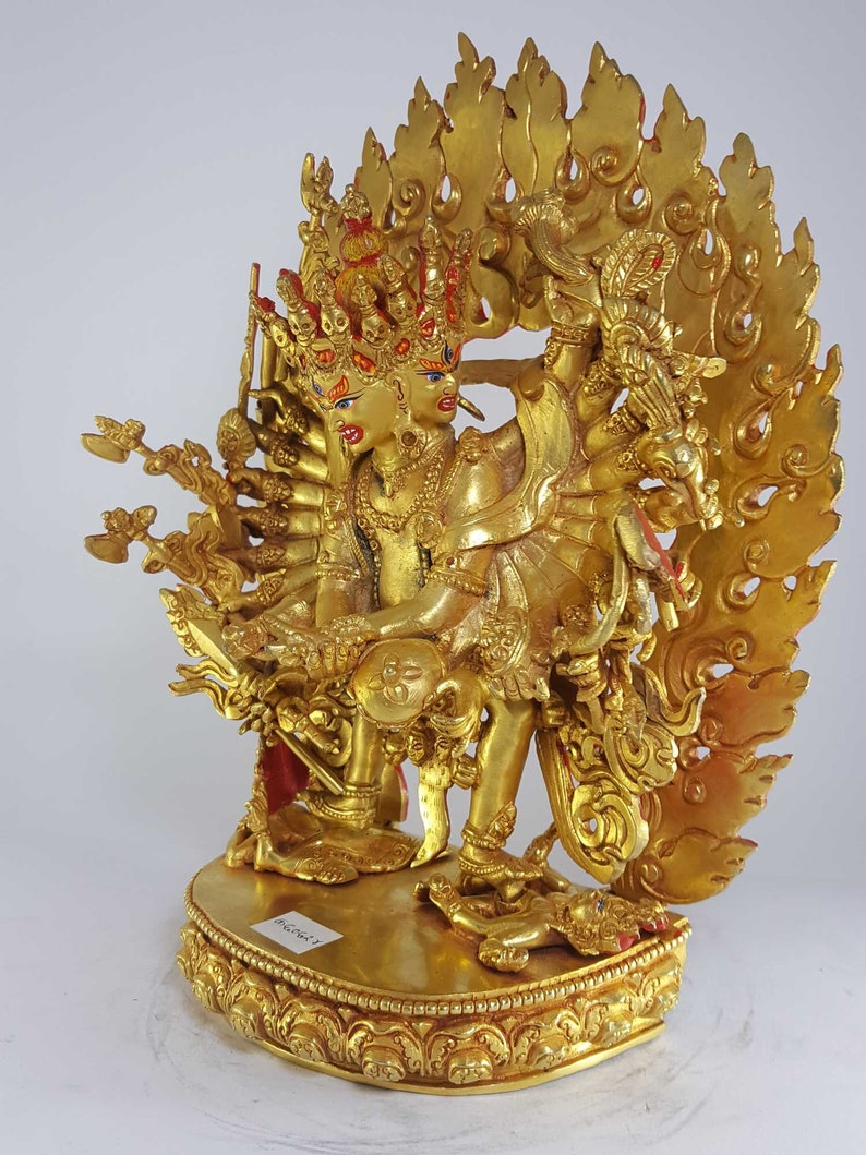 24K Gold Kalachakra Statue 12 Inch - Etsy