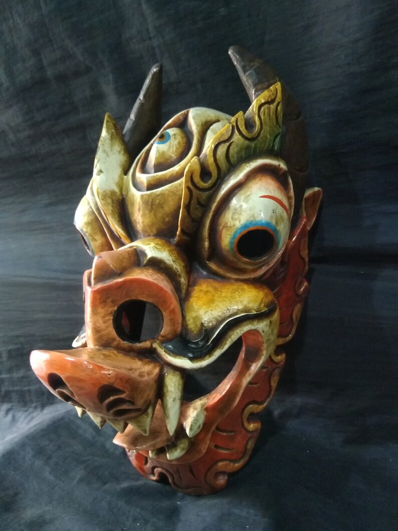 Large White Dragon Mask - Etsy
