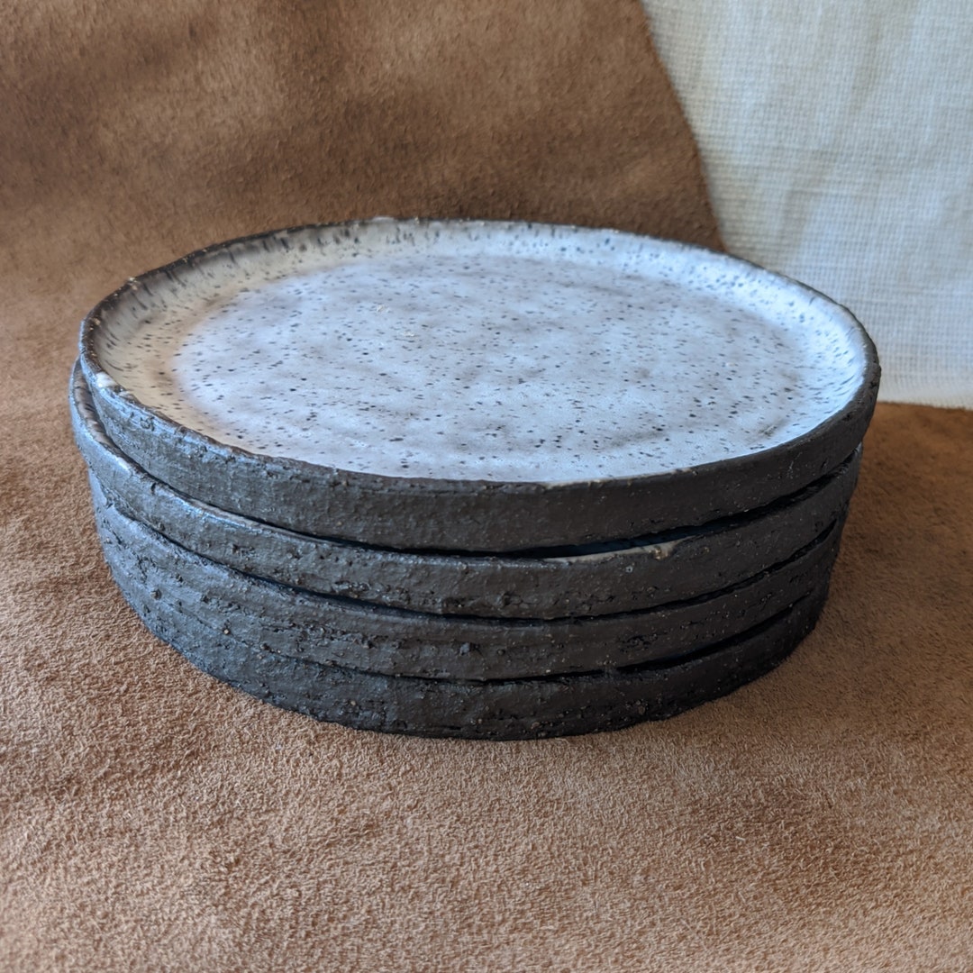 Handmade Ceramic Plate Set of Two Pottery Serving Dishes Ceramic ...