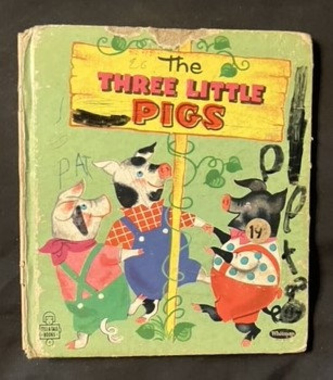 The Three Little Pigs Vintage Tell-a-tale Whitman Book Vintage 1954 ...