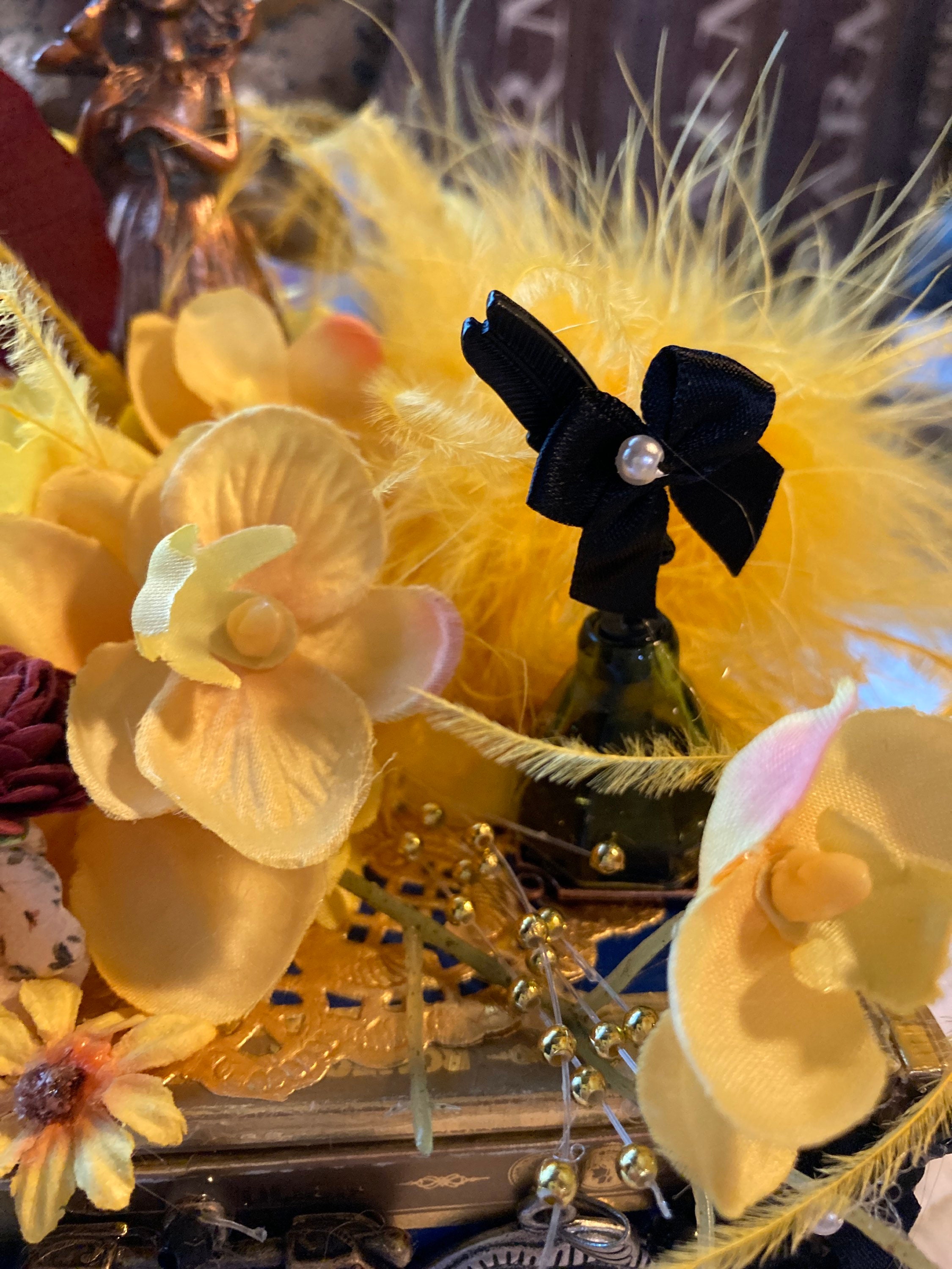 Trinket Box, Treasure Box, Jewelry, Box, Mixed Media, Art, Fairy Garden ...