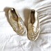 Vintage 2000s Gold Leather Lace-up Pumps - Etsy