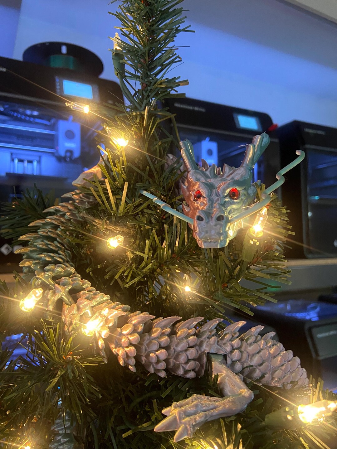 Shenlong Dragon Tree Topper for Christmas Tree - Etsy