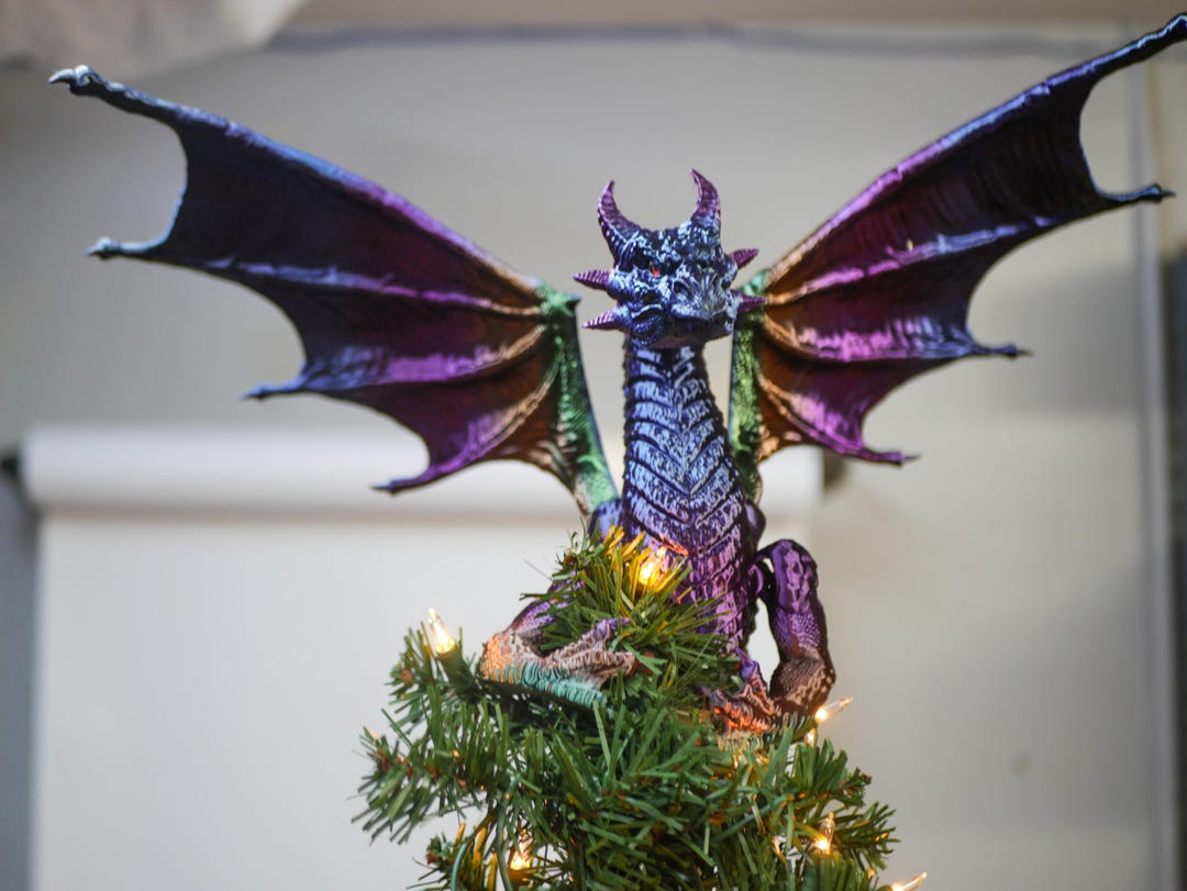 Epic Dragon Tree Topper for Christmas Tree - Etsy