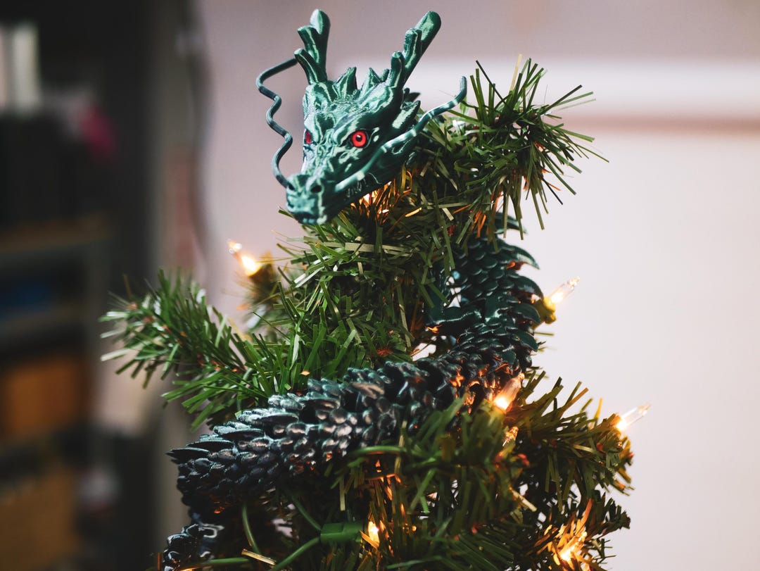 Shenlong Dragon Tree Topper for Christmas Tree - Etsy