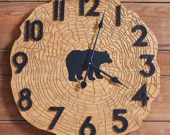 Wood Letters Clock - Etsy