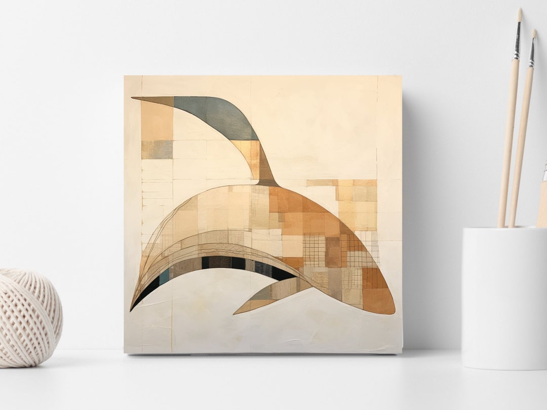 Boho Whale Nursery Print, Animal Wall Art, Minimal Boho Artwork Kids ...