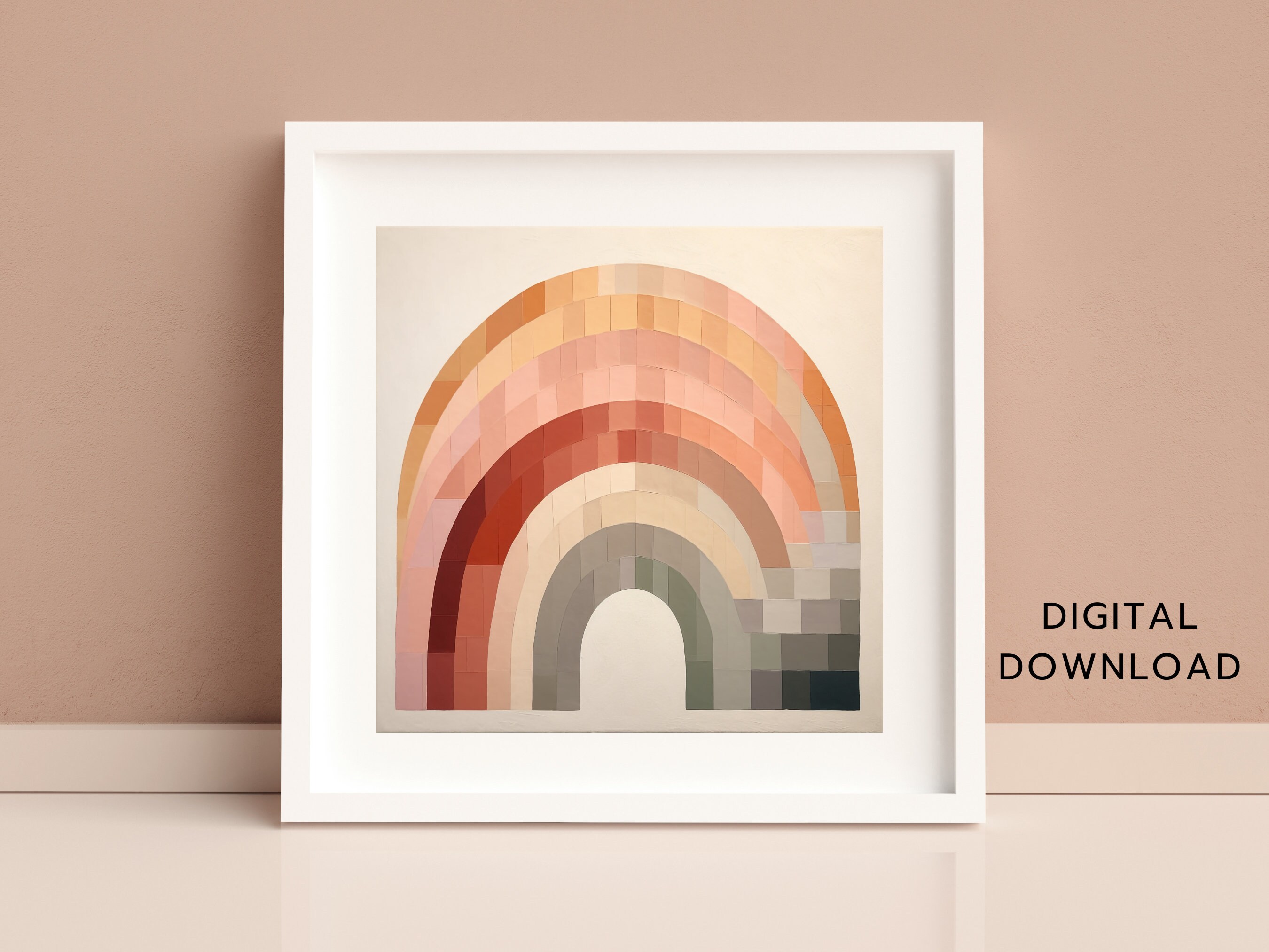 Boho Rainbow Print Rainbow Printable Art Nursery Wall Art - Etsy