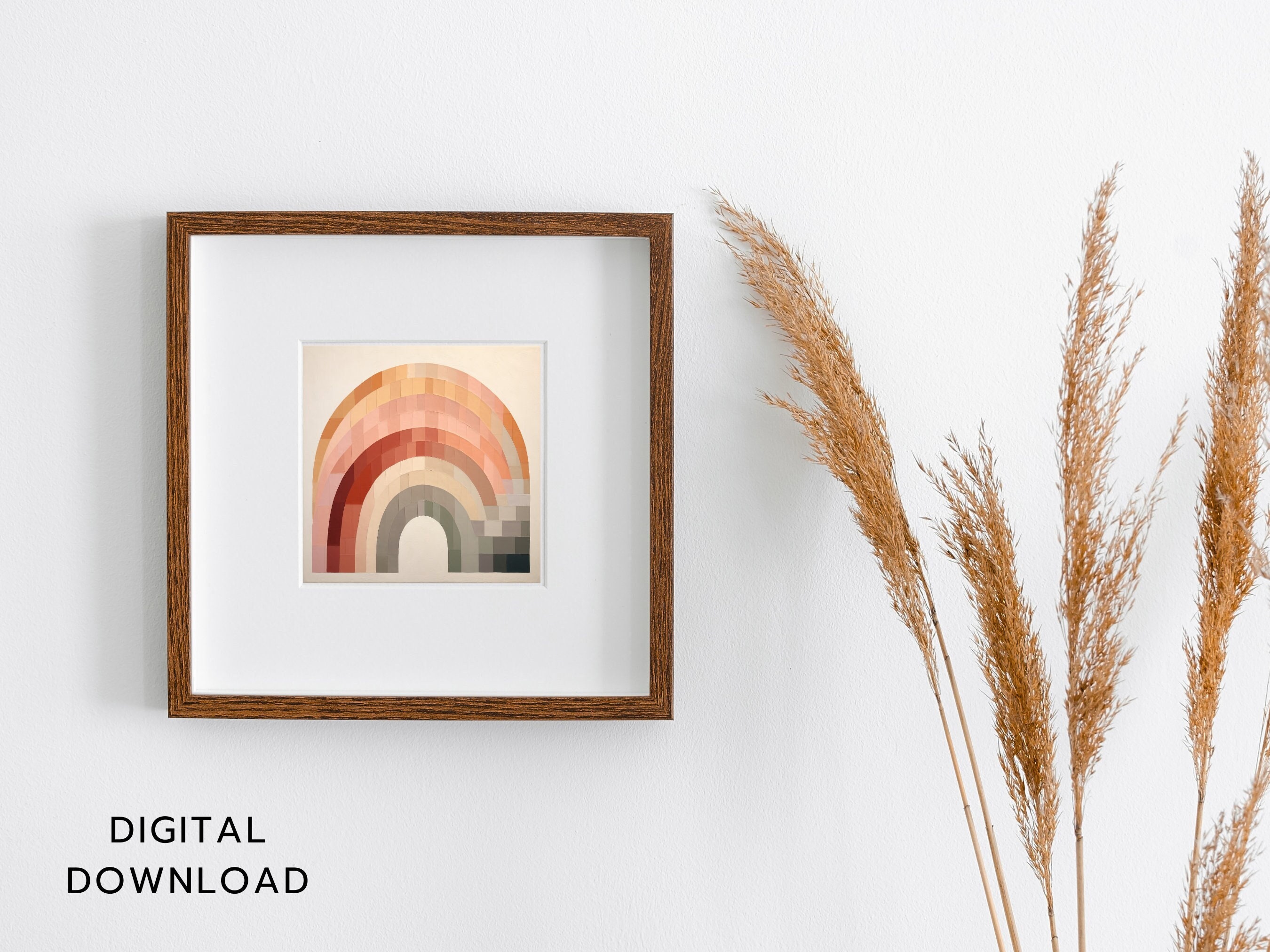 Boho Rainbow Print Rainbow Printable Art Nursery Wall Art - Etsy