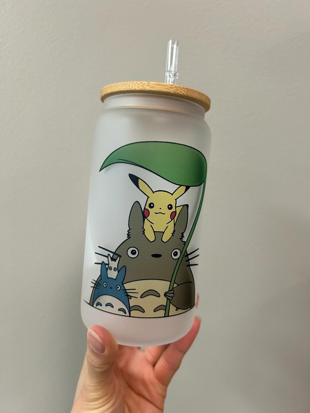 My Neighbor Totoro Studio Ghibli Anime Pikachu Coffee Cup Soda Can ...